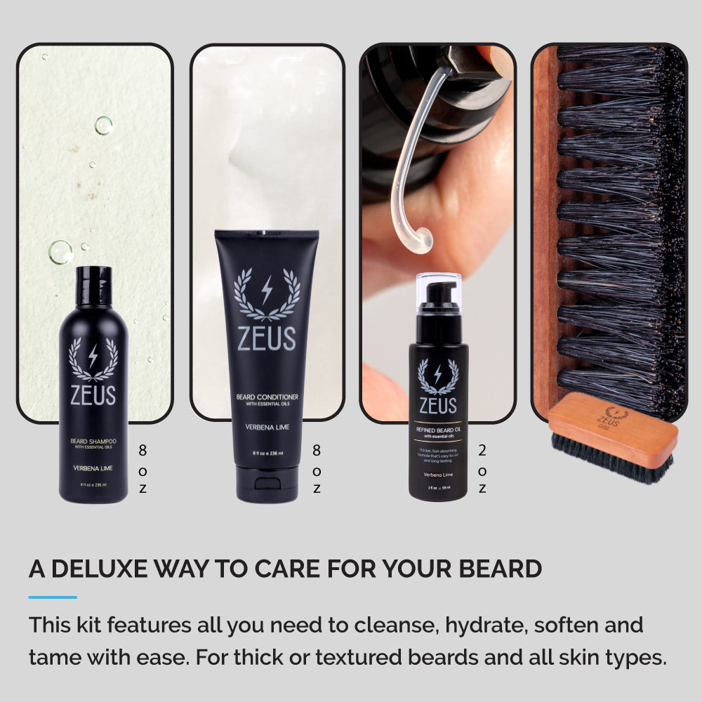 Deluxe Beard Care Kit, Refined Oil, Vanilla Rum - 6 Units - Case ...